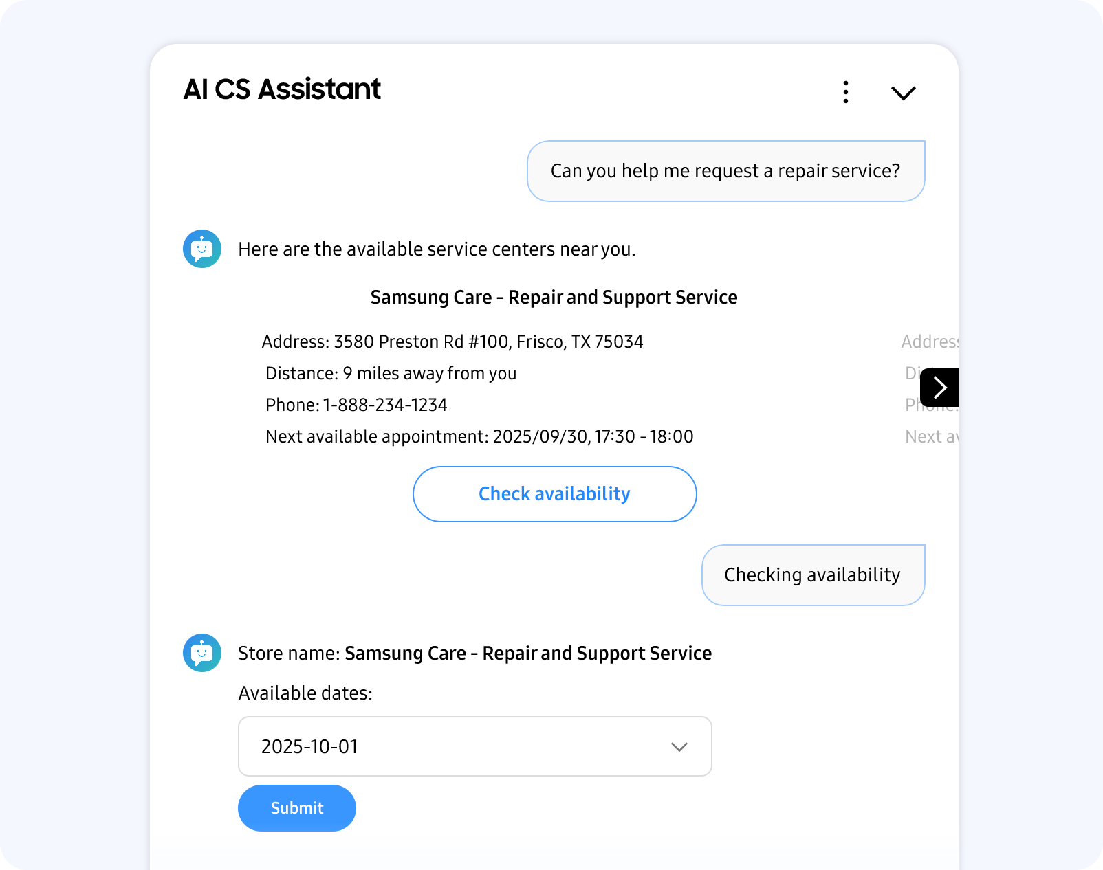 Samsung US | Chat Bot