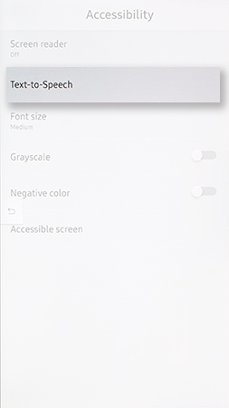 Adjust accessibility settings on Family Hub