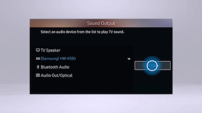 Controlling the Soundbar with a Samsung TV Remote