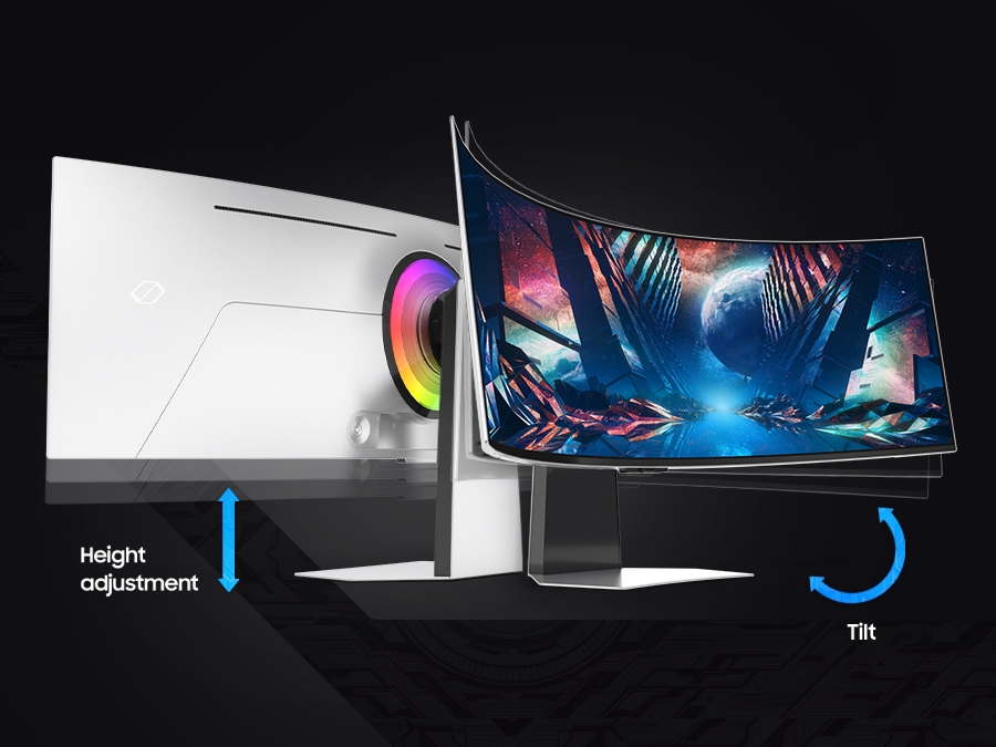 SAMSUNG GAMING G9 49″ CURVED DQHD OLED SMART TV IOT HUB HDR10+ 0.03MS ...