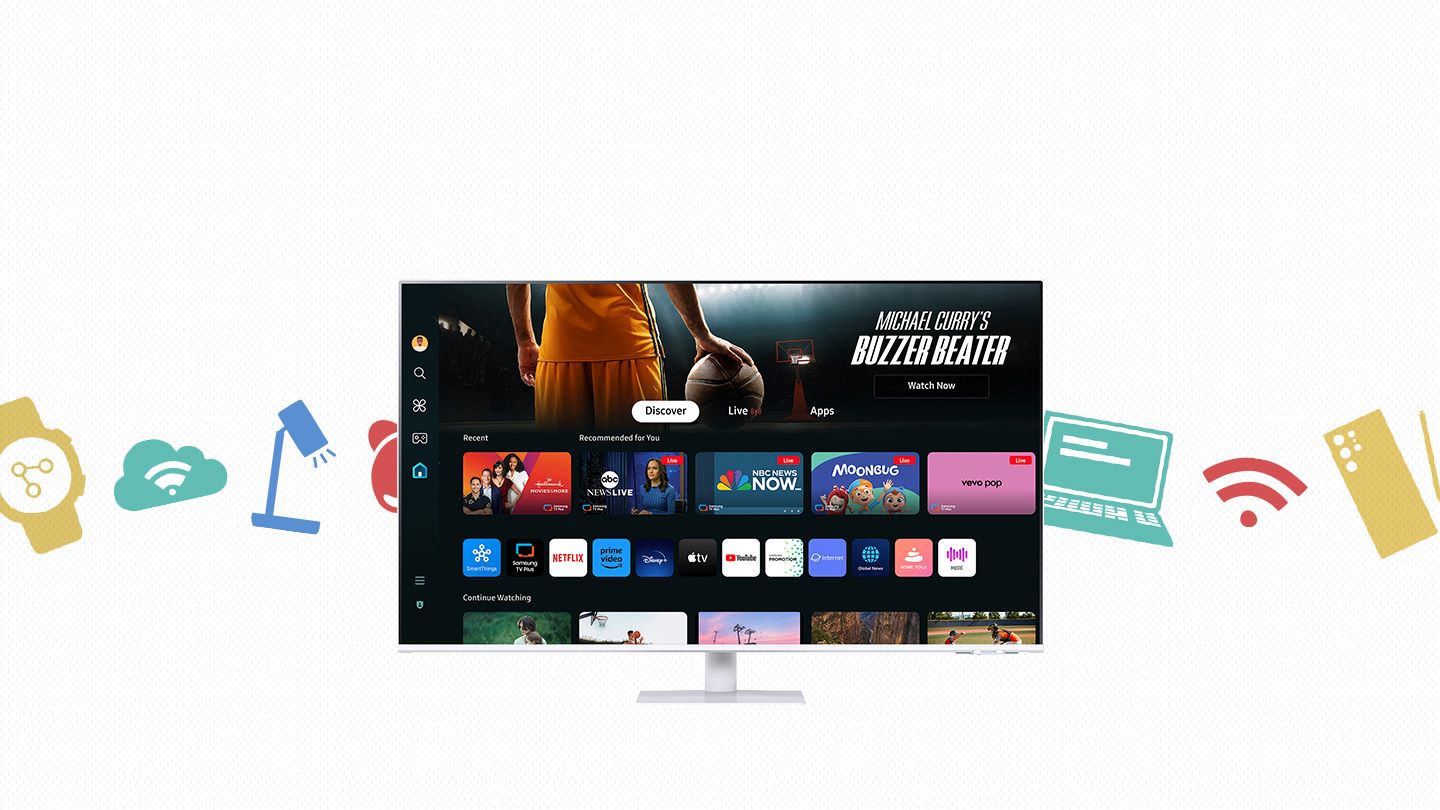 Samsung LS43DM702UNXGO 43-inch Smart Monitor M7 (M70D)