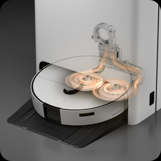 Bespoke Jet Bot Combo™ AI Robot Vacuum & Mop with Camera in Satin ...