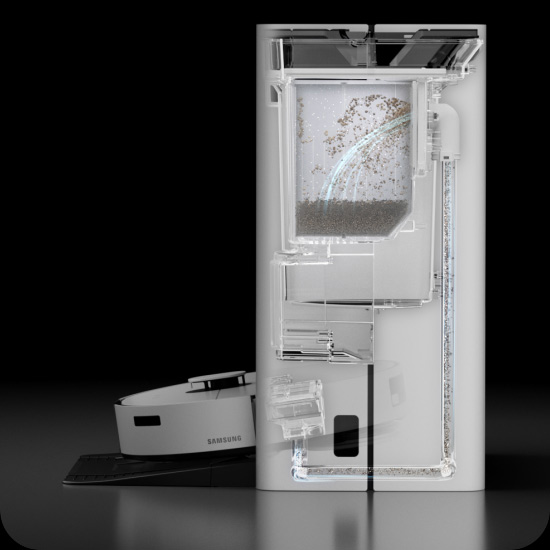 Bespoke Jet Bot Combo™ AI Robot Vacuum & Mop with Camera in Satin ...