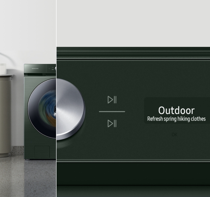 Bespoke 5.3 cu. ft. Ultra Capacity Front Load Washer with AI OptiWash ...