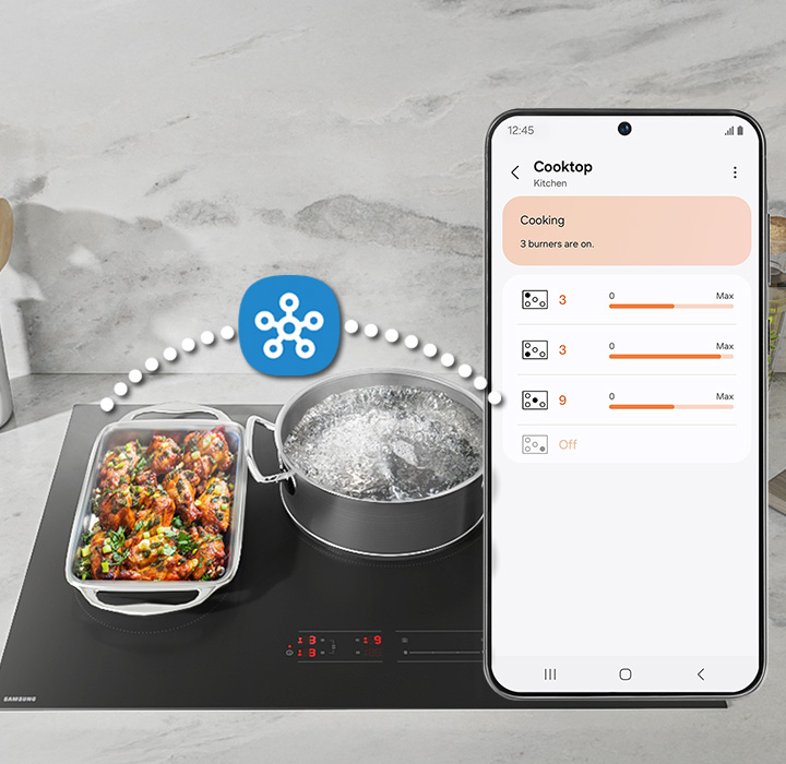 30" Induction Cooktop with 4 Burners & Anti-Scratch Glass | Samsung US