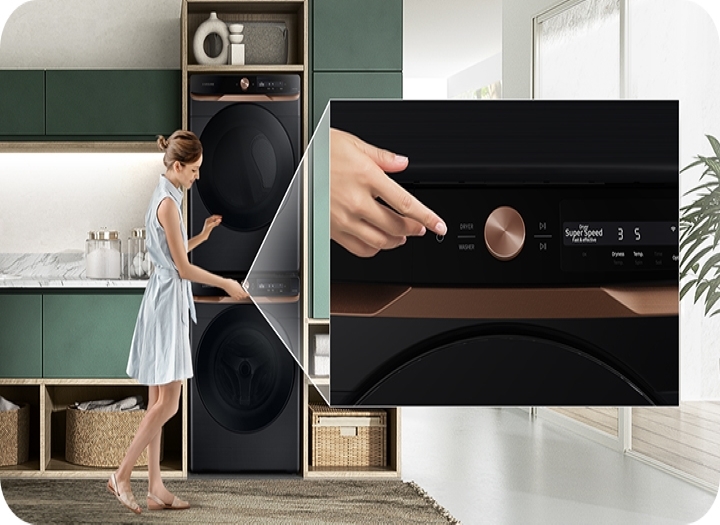 7.5 cu. ft. AI Smart Dial Electric Dryer with Super Speed Dry and ...