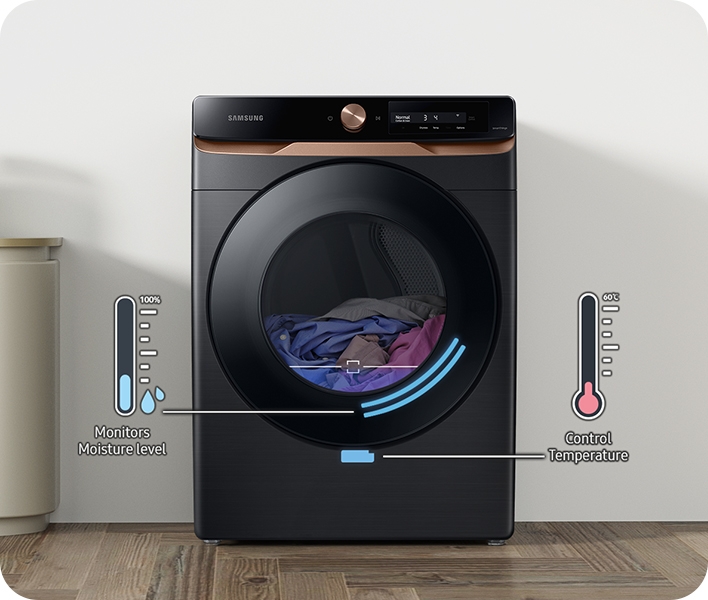 7.5 cu. ft. AI Smart Dial Electric Dryer with Super Speed Dry and ...