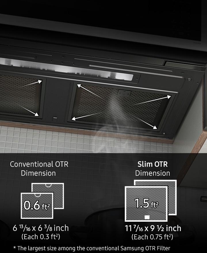 Bespoke Smart SLIM Over-the-Range Microwave 1.1 cu. ft. in White Glass ...