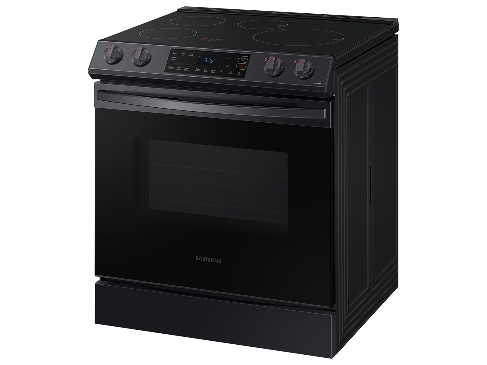 6.3 cu. ft. Smart Instant Heat Induction Slide-in Range in Black ...