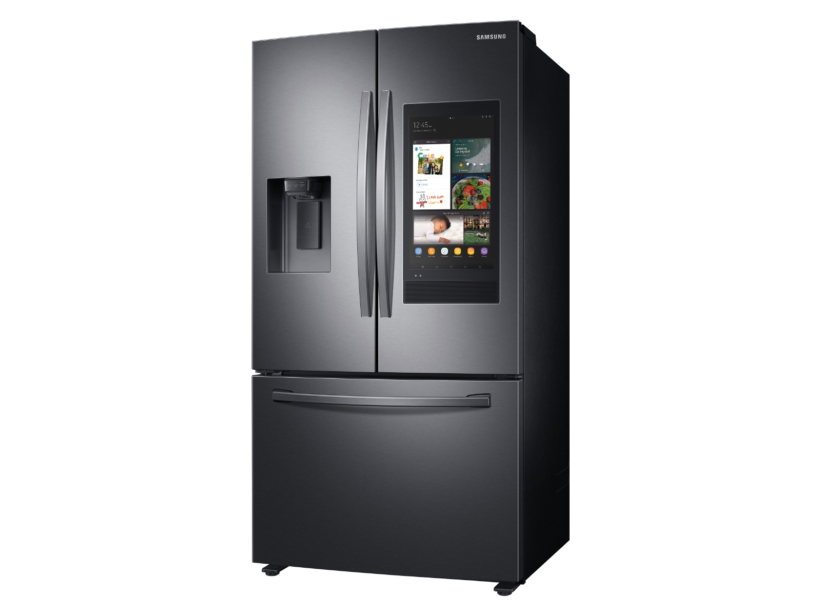 26.5 cu. ft. Large Capacity 3-Door French Door Refrigerator with Family ...