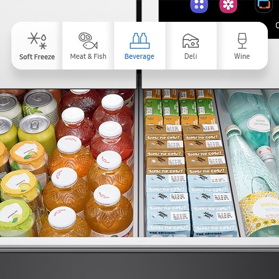 Bespoke 23 cu. ft. Counter Depth 4-Door French Door Refrigerator with ...