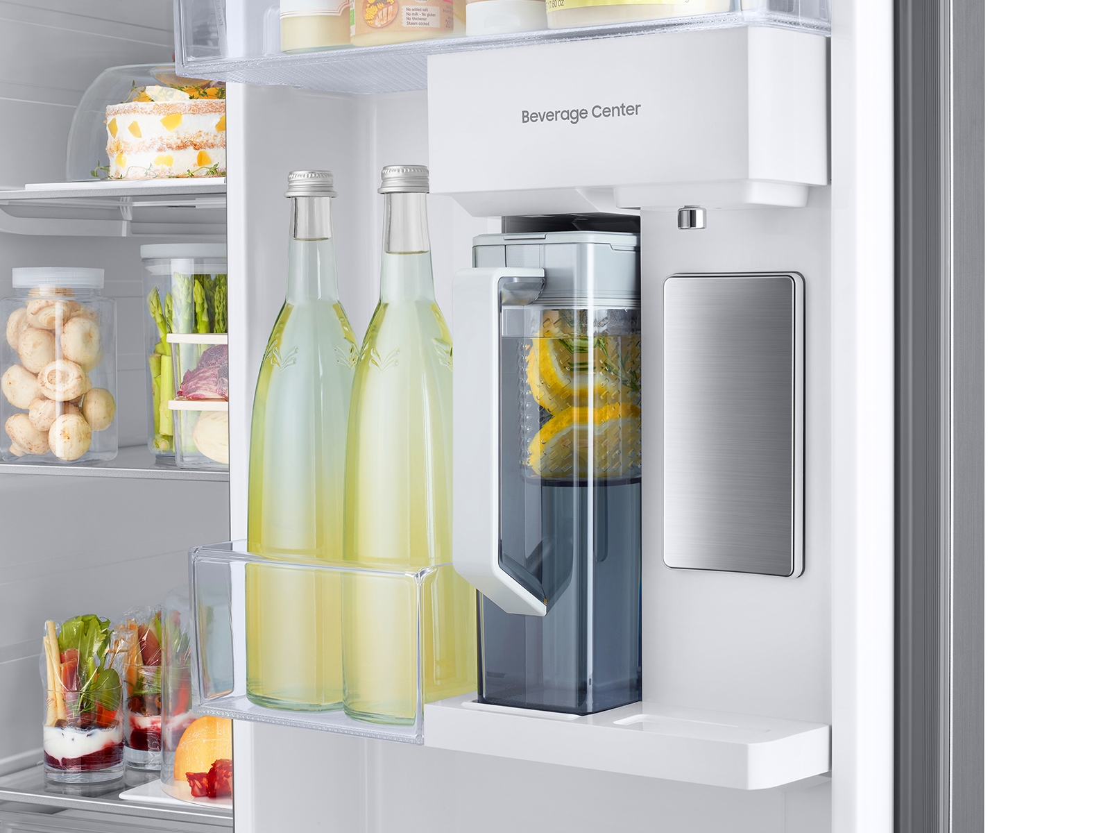 Bespoke 28 cu. ft. Side-by-side Refrigerator with Beverage Center™ in ...