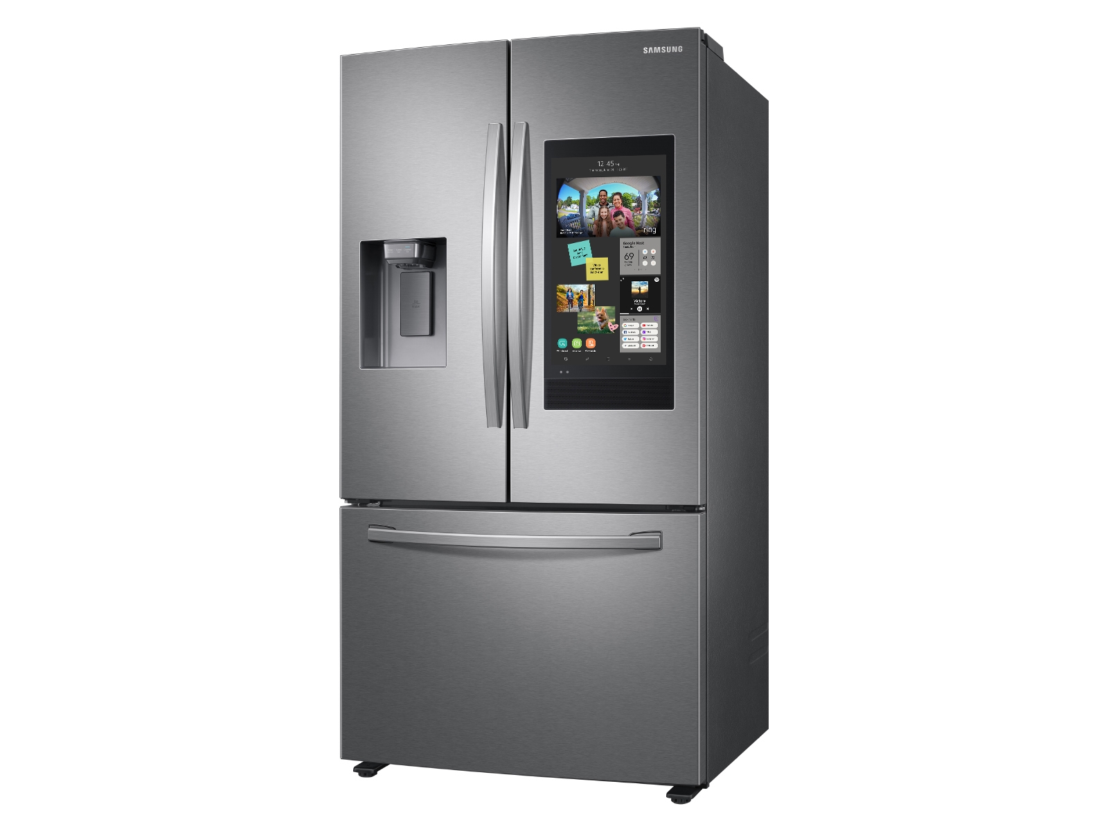 26.5 cu. ft. Large Capacity 3-Door French Door Refrigerator with Family ...