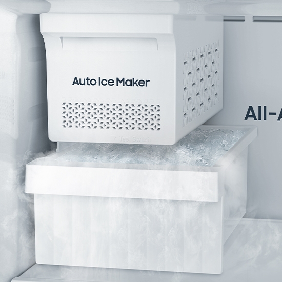 18 cu. ft. Top Freezer Refrigerator with Ice Maker in Stainless Steel ...