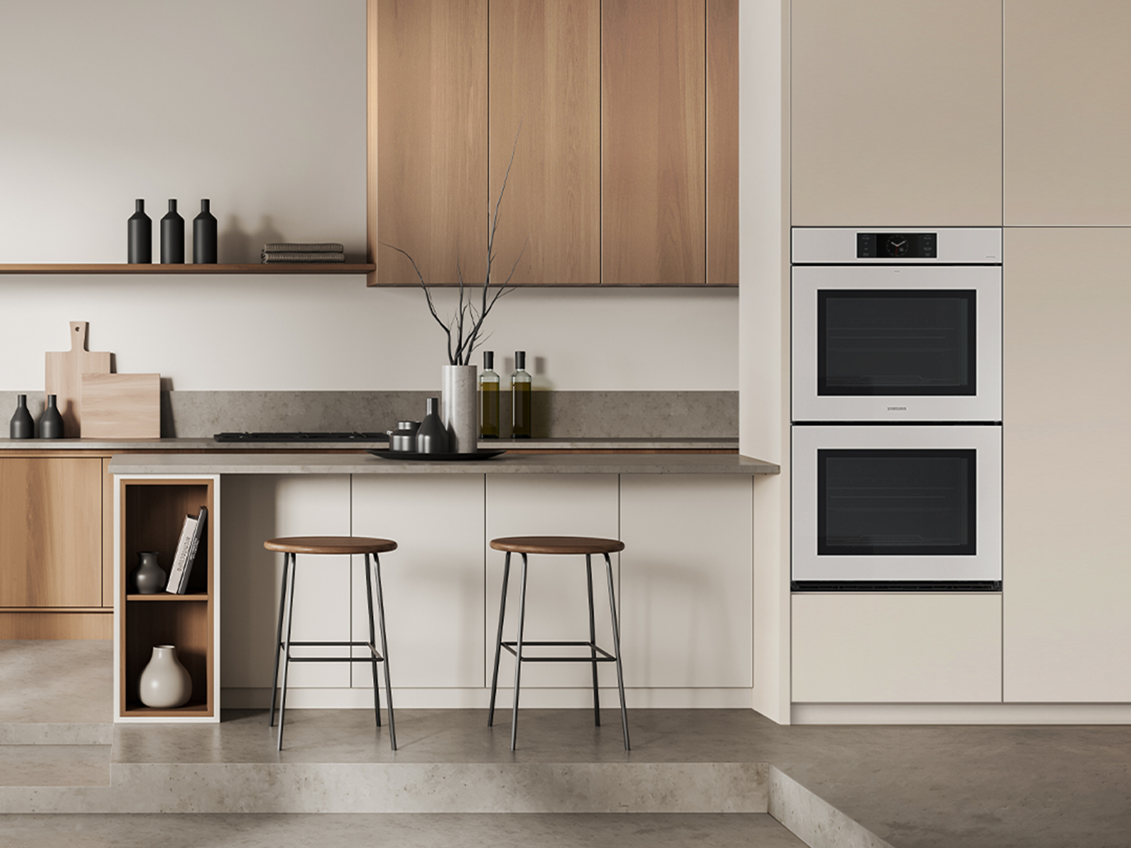 Bespoke Double Oven 30" White Glass | Samsung US