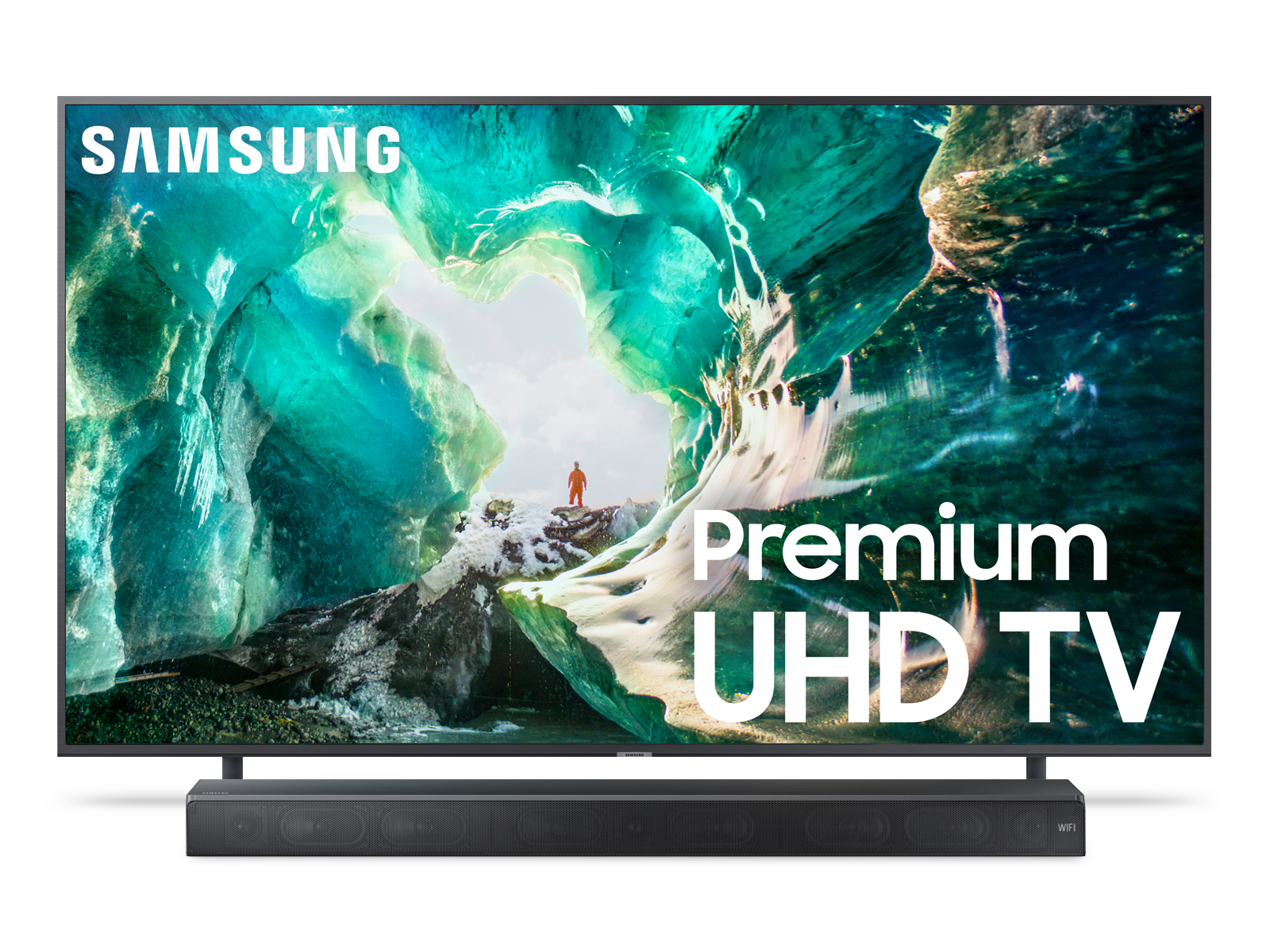 55 RU8000 Premium 4K UHD TV Premium Soundbar Bundle TVs BNDL