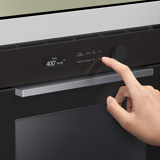 Countertop Microwave 1.2 cu. ft. in Black Glass with Power Convection ...