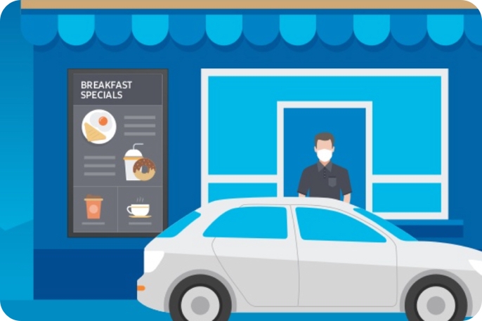 Quick-Service Restaurant Displays | Digital Signage Solutions | Samsung ...