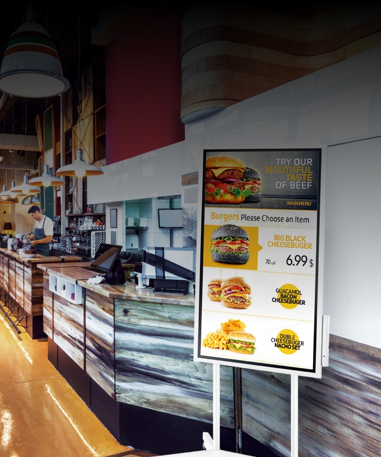 Quick-Service Restaurant Displays | Digital Signage Solutions | Samsung ...