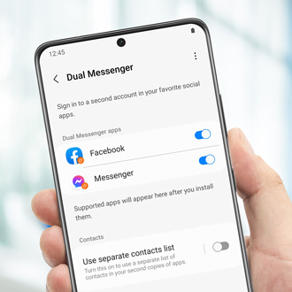 Set up Dual Messenger on your Galaxy phone