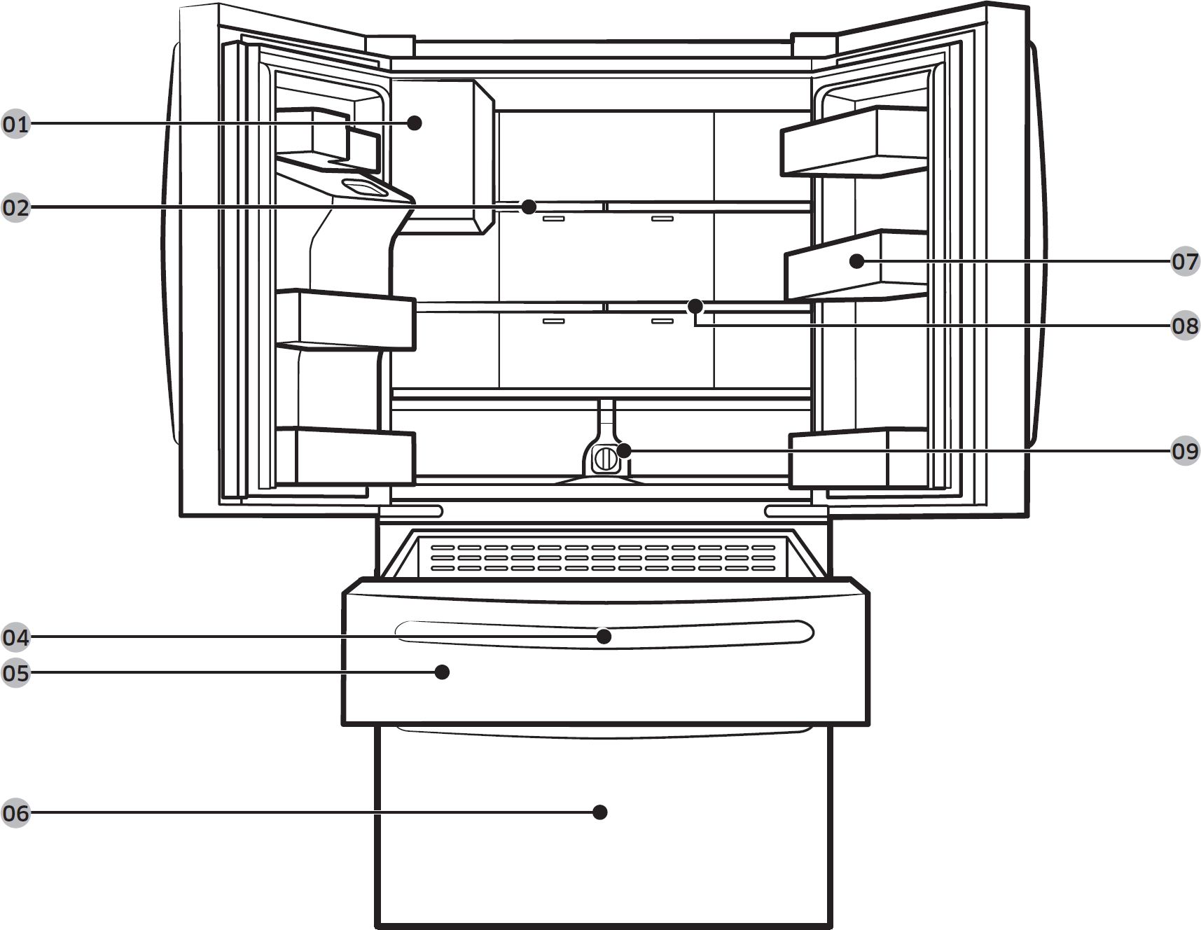 Refrigerator at a glance: RF28*