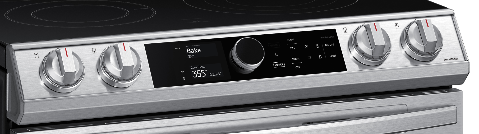 The oven control panel, Clock, The Sabbath feature, Calibrate Temp, and ...