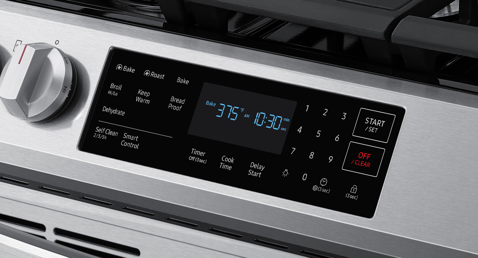 Control panel, Clock, Demo mode, Sabbath Option, and Temperature adjust ...