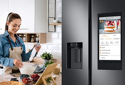 Get recipes and plan meals on your Family Hub smart fridge