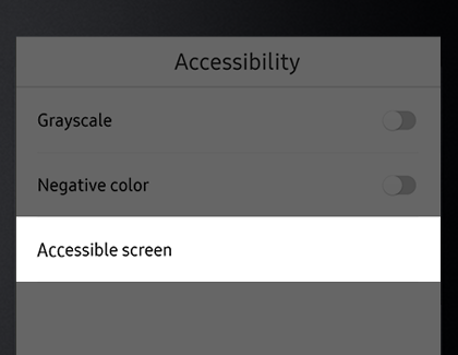 Adjust accessibility settings on Family Hub
