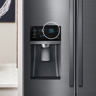 How to set the temperature on a Samsung refrigerator
