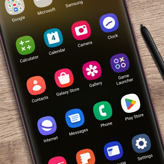 Use your Galaxy phone's Calculator, Calendar, and Clock apps