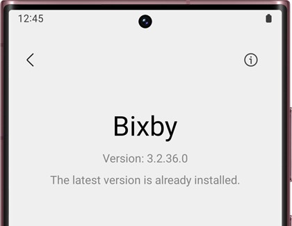 Check the software version and update Bixby