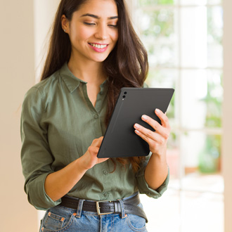 Make calls and send messages from your Galaxy tablet