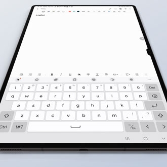 Use the Keyboard on your Galaxy Tablet