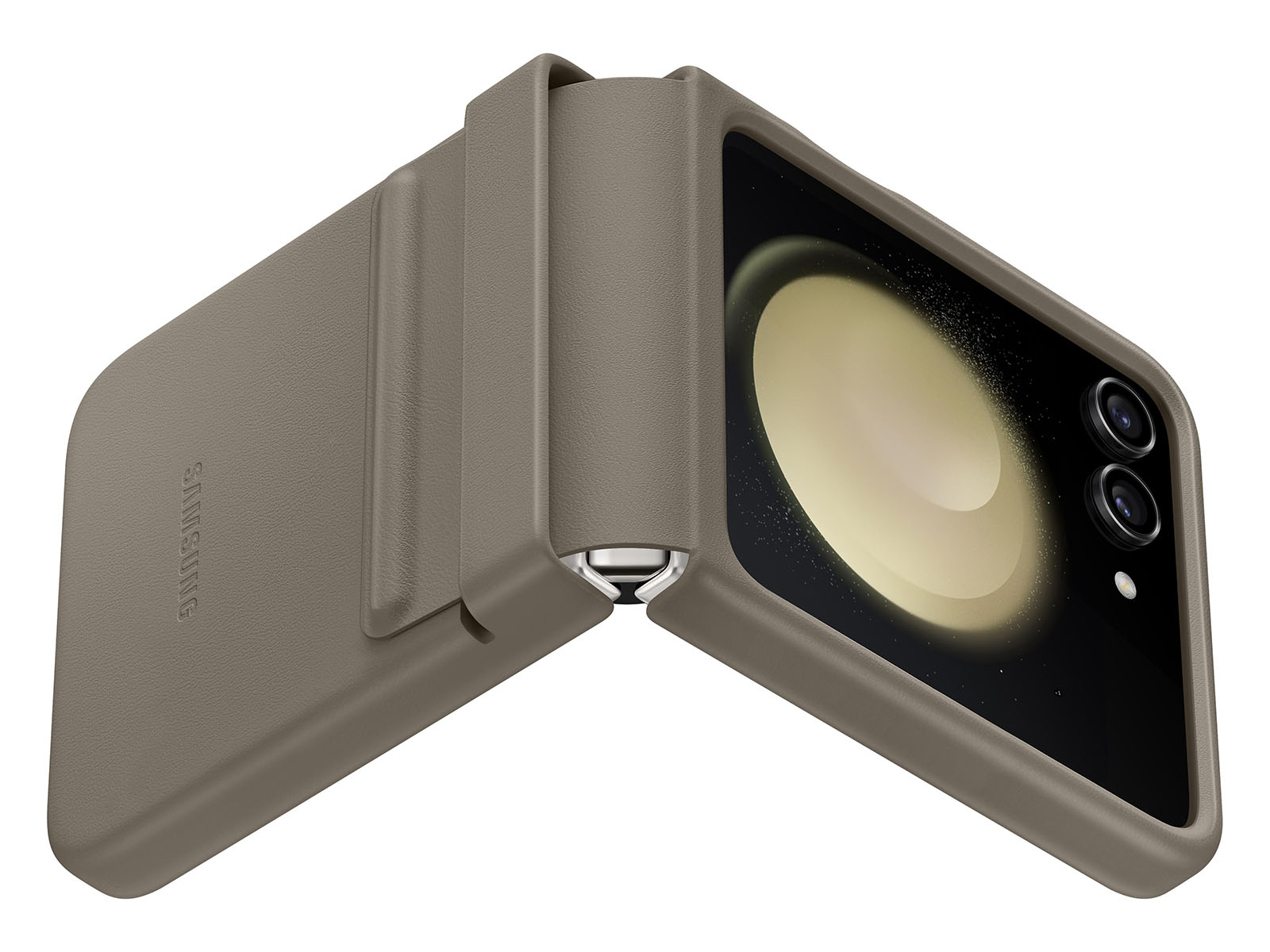 Galaxy Z Flip5 Flap Eco-Leather Case, Etoupe Mobile Accessories - EF ...